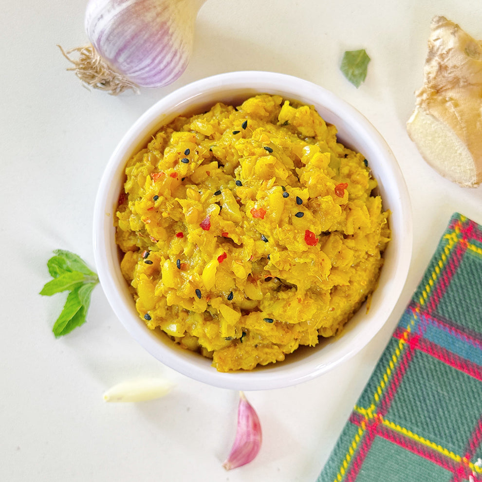 Lehsun Adrak Chutney – MMSAA ACHAR